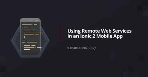 Using Remote Web Services In An Ionic 2 Mobile App