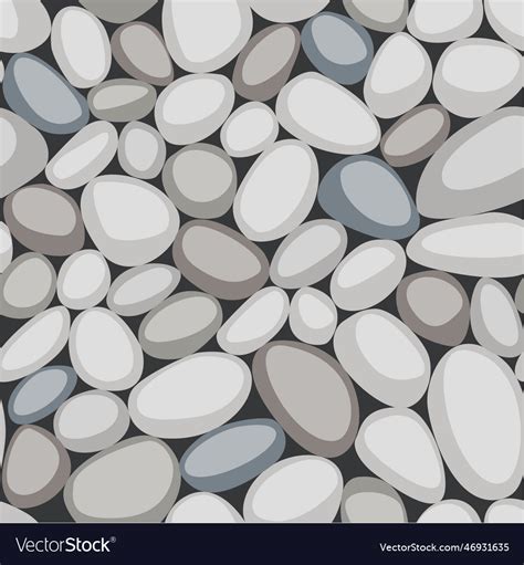 Seamless Texture Of Pebbles In A Flat Style Small Vector Image Seamless Texture Of Pebbles In A Flat Style Small Vector Image