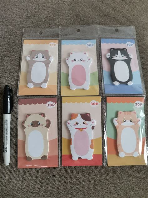 Cutie Cat Sticky Notes Price For Each Hobbies And Toys Stationery