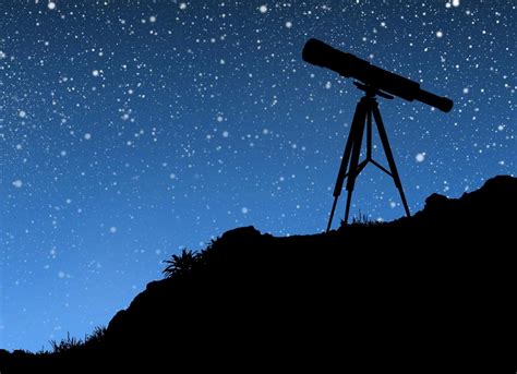 Download A Telescope In The Night Sky