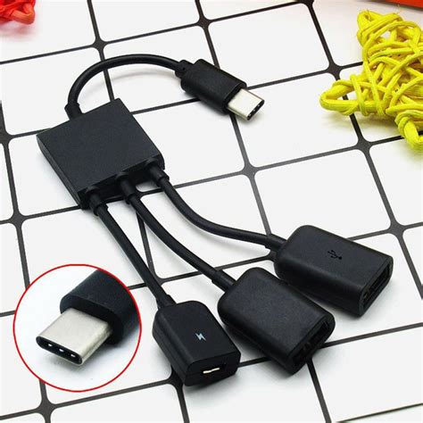 Type C Usb Hub Otg 1 To 3 Cable Boxput Official