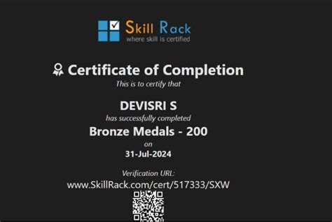 Devisri S On Linkedin Skillrack Bronzecertificates Coding Programming Learning