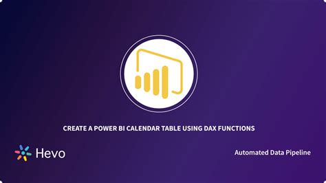 Creating A Power Bi Calendar Table Using Dax Functions Hevo