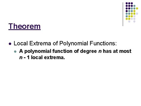 Polynomial Functions And Their Graphs Section 3 1