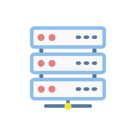 Modern Server Icon For Networking Stock Illustration Illustration Of Data Modern 357525741