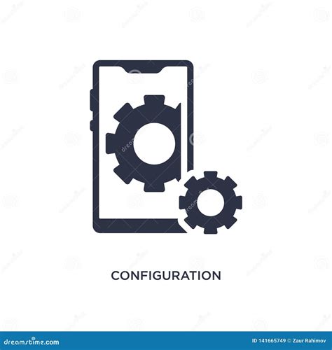 Configuration Icon On White Background Simple Element Illustration From Marketing Concept Stock