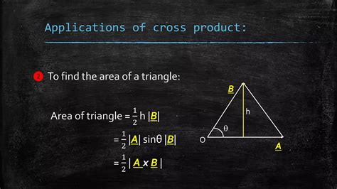 Dot And Cross Product Of Vectors Pptx