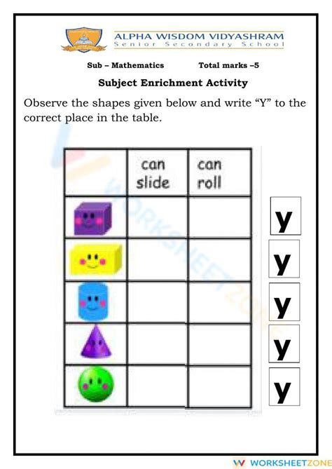 Shapes And Patterns Worksheet