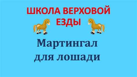 Мартингал для лошади - YouTube