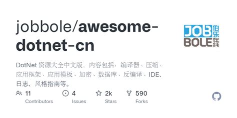 Github Jobbole Awesome Dotnet Cn Dotnet Ide