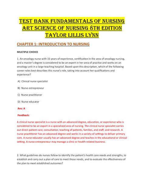 fundamentals of nursing art science of nursing 8th edition taylor
