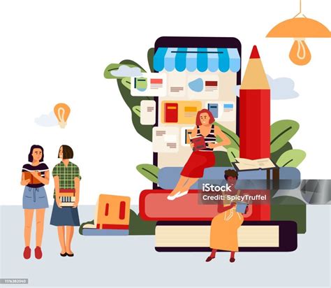 사람 배너읽기 편안한 장소에 앉아 독서 만화 캐릭터 책을 가진 벡터 다른 남자와 여자 3차원 형태에 대한 스톡 벡터 아트 및 기타 이미지 3차원 형태 개념 개성 개념