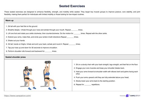Seated Exercises Pdf