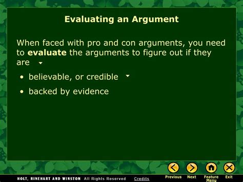 PPT Informational Text Evaluating Arguments Pro And Con PowerPoint Presentation ID 630900