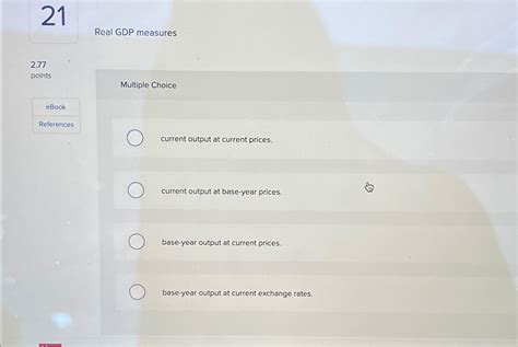 solved real gdp
