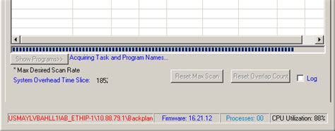 TechTalk RSLogix CPU Usage Xybernetics