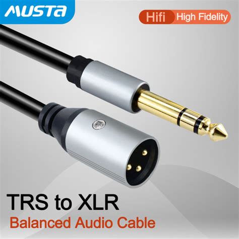 Stereo 6 35mm To Xlr Audio Cable 1 20m For Speaker Amplifier Lazada Ph