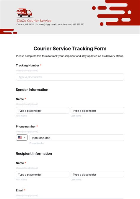 Free Courier Service Templates And Examples Download In Null