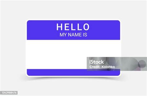 이름 태그 안녕하세요 스티커 배지 내 네임태그 레이블 벡터 헬로 카드 소개 빈 기호 가는 끈에 대한 스톡 벡터 아트 및 기타 이미지 가는 끈 가입서 개체 그룹