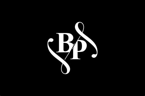 BP Monogram Logo Design V6 By Vectorseller TheHungryJPEG