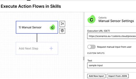 execute action flows in skills