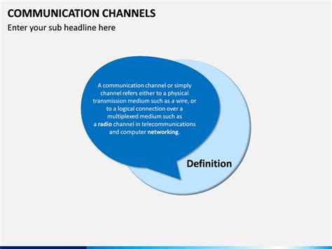 Communication Channels PowerPoint Template SketchBubble