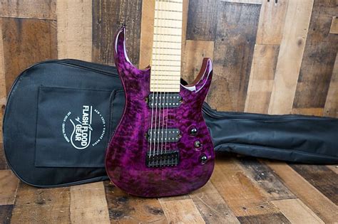 Agile Septor 827 8 String 27 2016 Purple Quilt Baritone Reverb