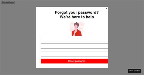 Reactjs Popup Codesandbox