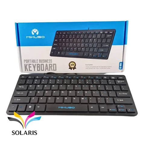 خرید عمده مینی کیبورد سیم دار Mikuso مدل Kb 001u سولاریس کامپیوتر