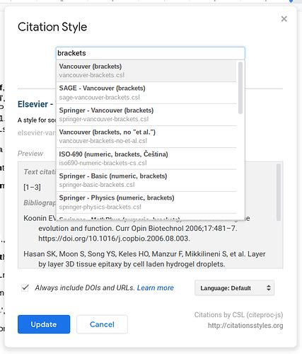 Easy Way To Use Square Brackets For Citations Support Paperpile Forum