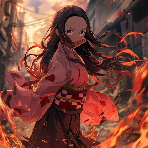 Premium Photo Kamado Nezuko From Demon Slayer Kimetsu No Yaiba
