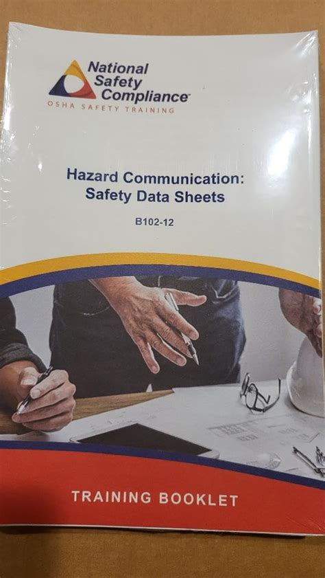 Hazcom Safety Data Sheets Employee Training Booklet On Galleon Philippines