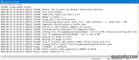 Xampp Cant Start Mysql Goocoder