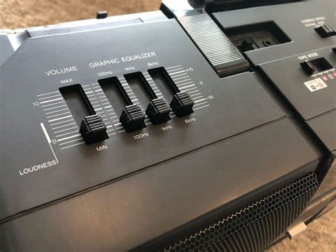 Vintage Sharp Twin Cam X Bass Boombox Wq T238 Cassette Tape Player With Box Audio Portable