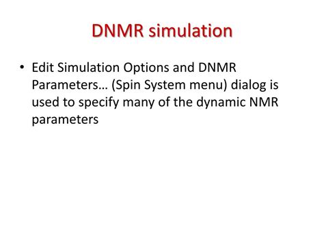 PPT NMR Processing And Simulation PowerPoint Presentation Free Download ID