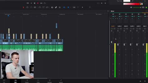 mengatur level audio secara efektif di davinci resolve