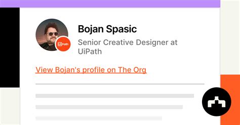 Bojan Spasic Senior Creative Designer At Uipath The Org