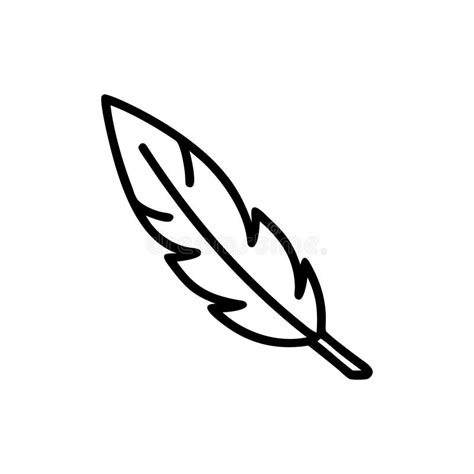 Elegant Phoenix Feather For Fantasy Illustrations Stock Vector Illustration Of Fantasy