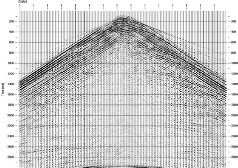 Ocean Bottom Radial Geophone With The Source At The Center Of The