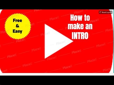 HOW TO MAKE AN INTRO YouTube HOW TO MAKE AN INTRO YouTube