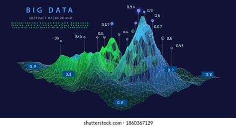 Abstract Analytical Background Wireframe Algorithm Analyze Stock Vector Royalty Free