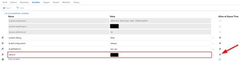 Azure Devops Pass Variables At Queue Time To Build When Triggered By