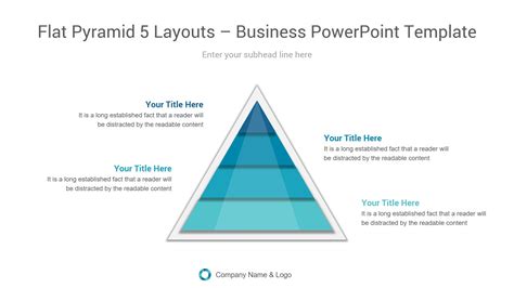 Flat Pyramid 5 Layouts Business Powerpoint Template Ciloart NBKomputer