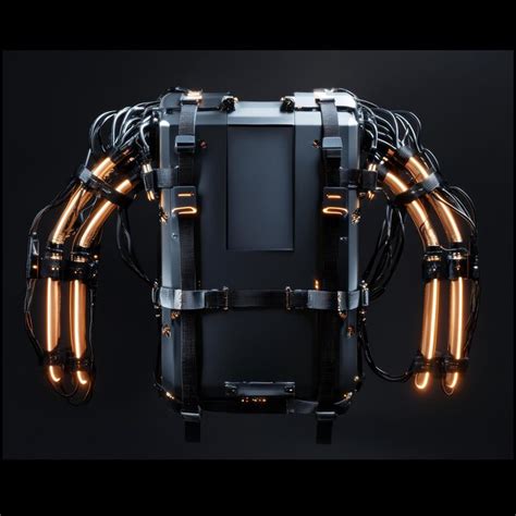 3d Rendering Of A Robot Made Of Wire On A Black Background Premium Ai Generated Image