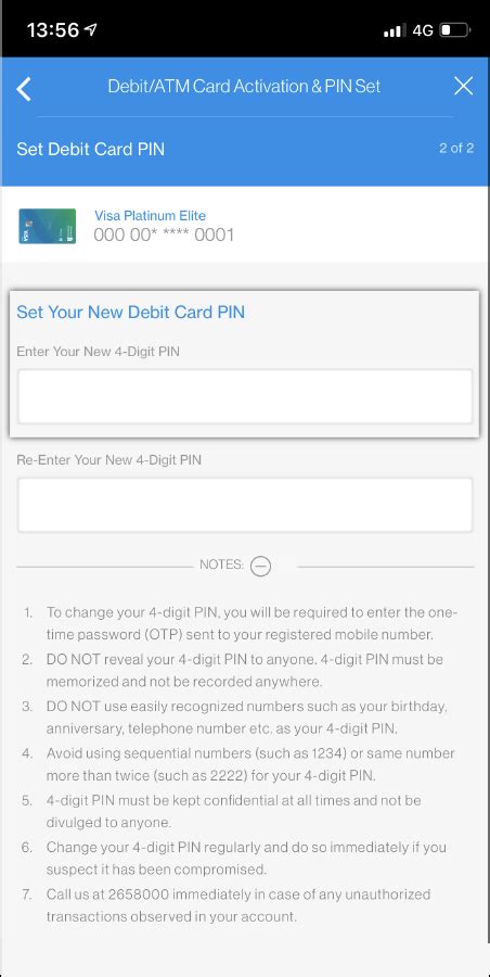 Guide To Card PIN Change Standard Chartered Brunei