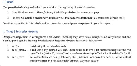 Prelab Complete The Following And Submit Your Work Chegg Com