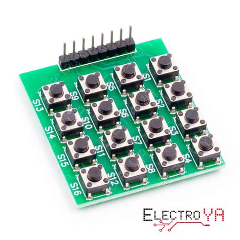 Teclado Matricial 4x4 Interfaz Perfecta para Tus Proyectos ElectroYA Robótica y electrónica