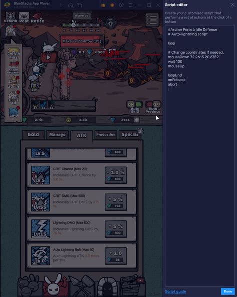 How To Automate Lightning Bolts With Bluestacks Scripting In Archer