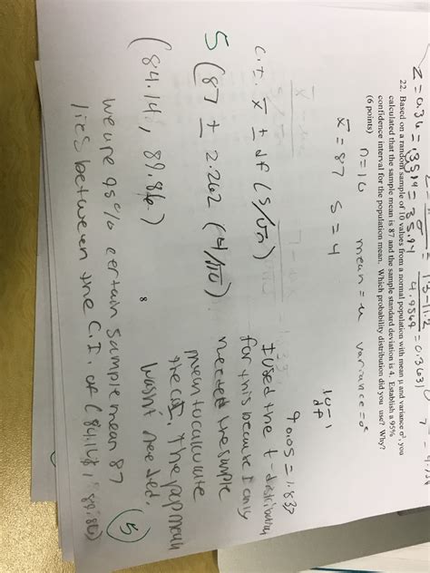 Solved 01303 22 Based On A Random Sample Of 10 Values From Chegg Com