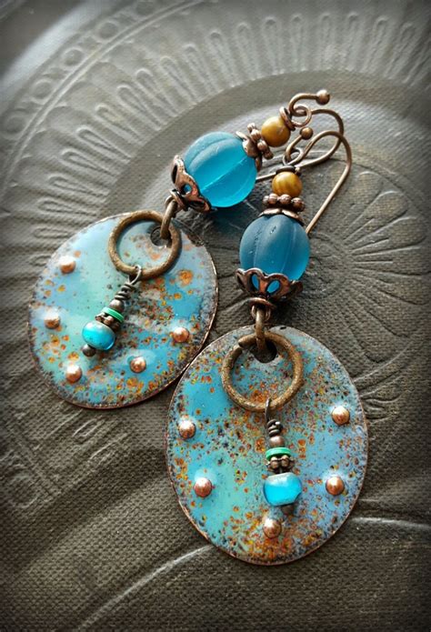 280 Enamel Earrings Ideas Enamel Earrings Enamel Jewelry Enameling